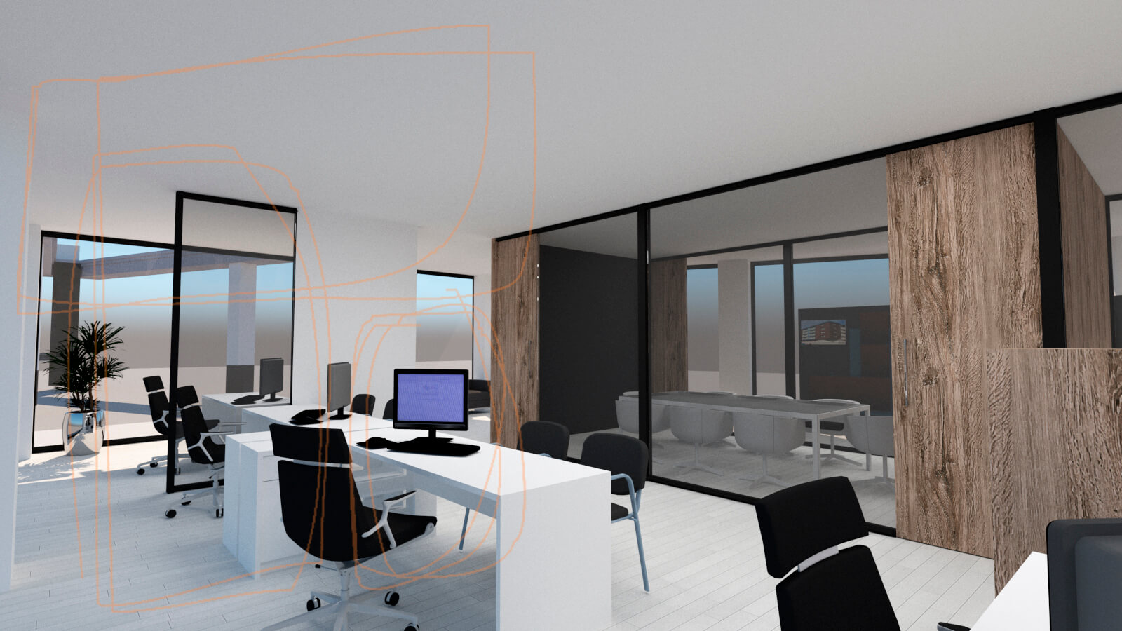 Reforma de local comercial para oficinas - Dolmen Arquitectos